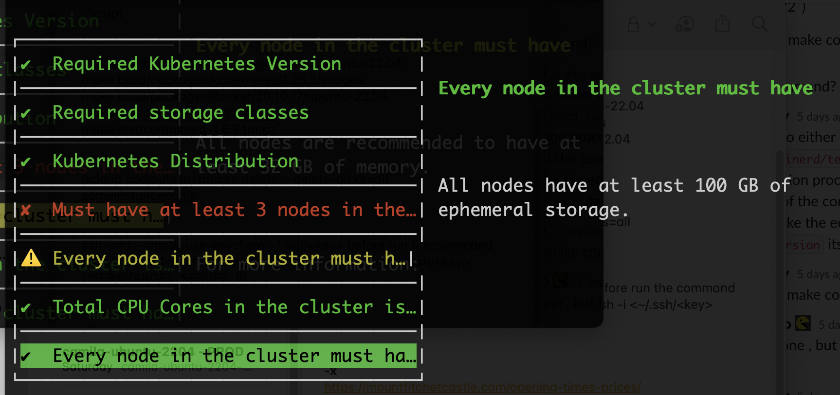 Example preflights does not seems with correct kURL requirements · Issue #3734 · replicatedhq ...
