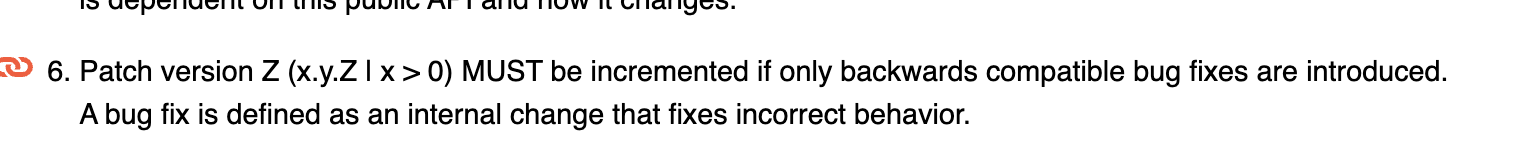 Could we clarifies better in the semver doc PATCH releases and initial development? · Issue #915 ...