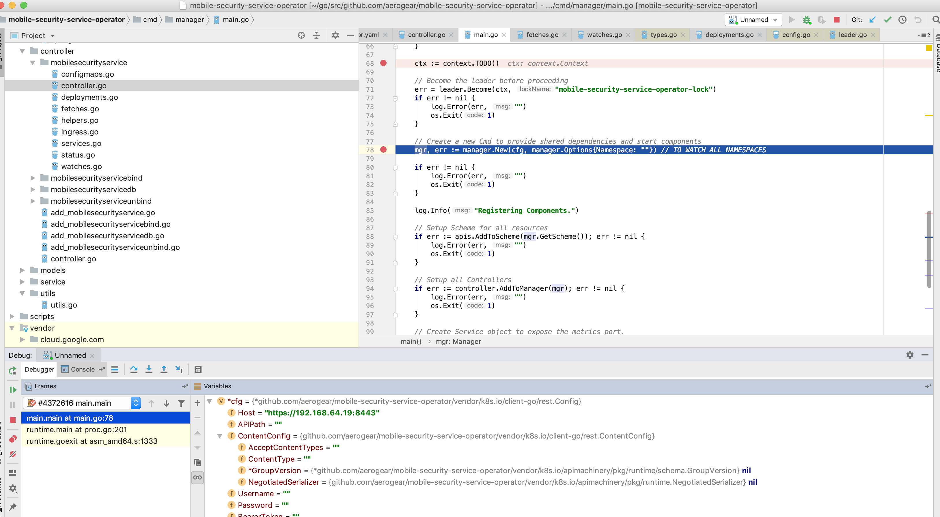 How To Setup My Idea To Debug The Operator In Golang Locally · Issue 1315 · Operator Framework 3521