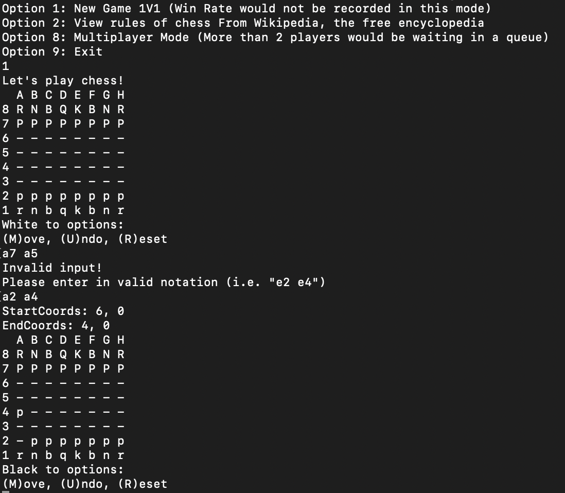 GitHub - cwong165/Chess-Game: A Mirror Copy of Final Project (CS100)