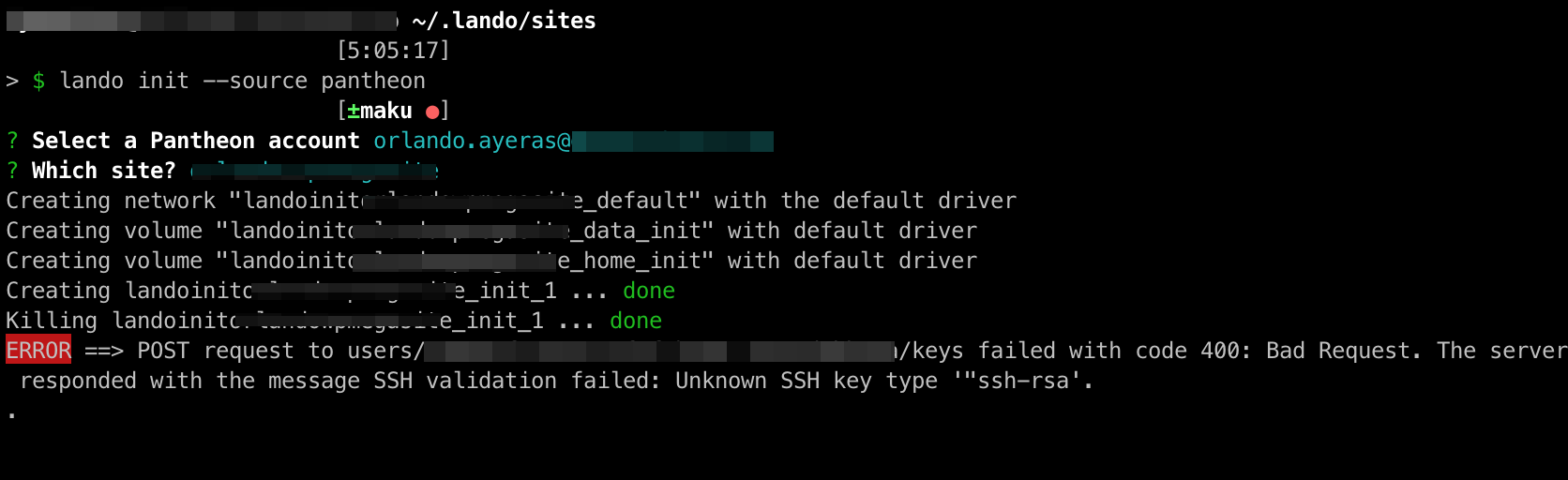 Lando SSH key validation failed | 3.3.1 · Issue #3136 · lando/lando · GitHub