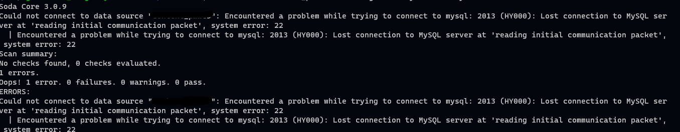 Soda-Core Clickhouse Support · Issue #1593 · sodadata/soda-core · GitHub