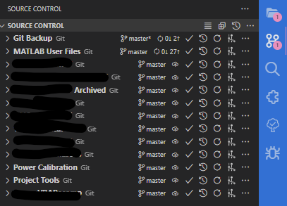 Show visual indicator for repos with uncommited changes in Source ...