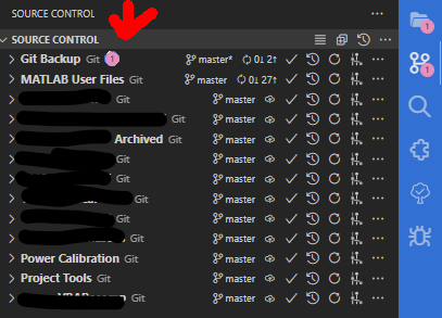 Show visual indicator for repos with uncommited changes in Source ...