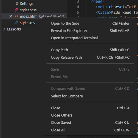 No Menu · Issue #2089 · ritwickdey/vscode-live-server · GitHub