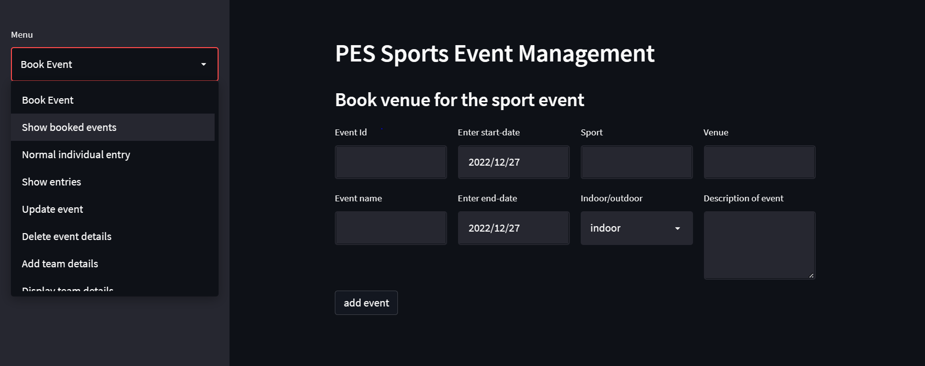 GitHub - ChiranthR30/DBMSPROJECT-SPORTS-MANAGEMENT-SYSTEM