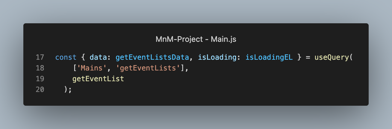 프로젝트 피드백 - 작성자: 류제천 튜터 · Issue #56 · ehfdl/MnM-Project · GitHub