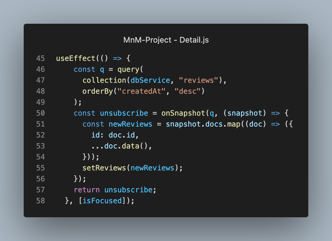 프로젝트 피드백 - 작성자: 류제천 튜터 · Issue #56 · ehfdl/MnM-Project · GitHub