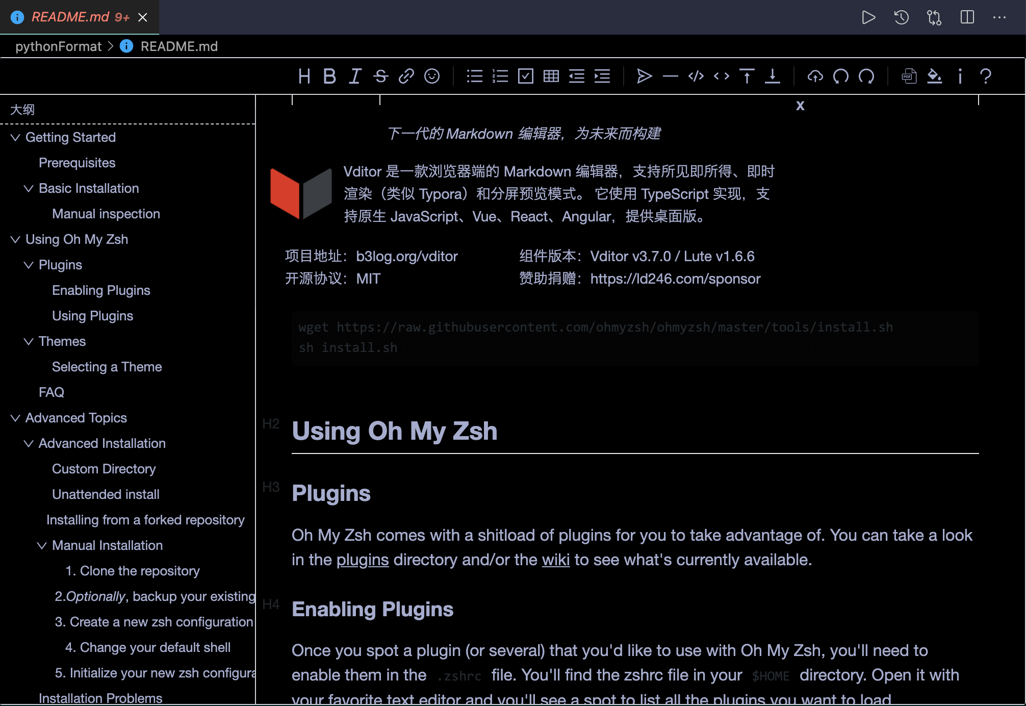 uninstall Markdown extension on VScode. · Issue #977 · Vanessa219/vditor · GitHub