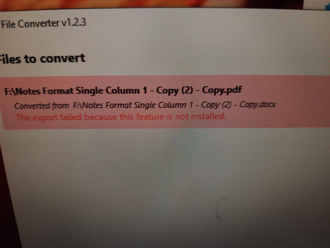 PDF NOT MAKEING BY FILE CONVERTING SOFTWARE · Issue #141 · Tichau/FileConverter · GitHub