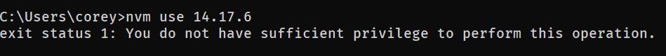 Exit Status 5 Access Is Denied · Issue 668 · Coreybutlernvm Windows · Github