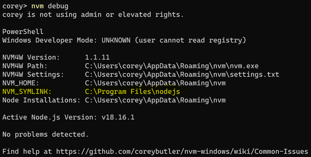 Issue Nvm Install Doesnt Seem To Be Linking Npm · Issue 998 · Coreybutlernvm Windows · Github 7596
