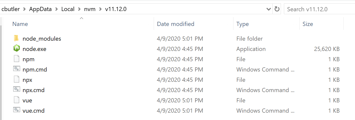 Vue is not recognized after npm -g install · Issue #433 · coreybutler/nvm-windows · GitHub