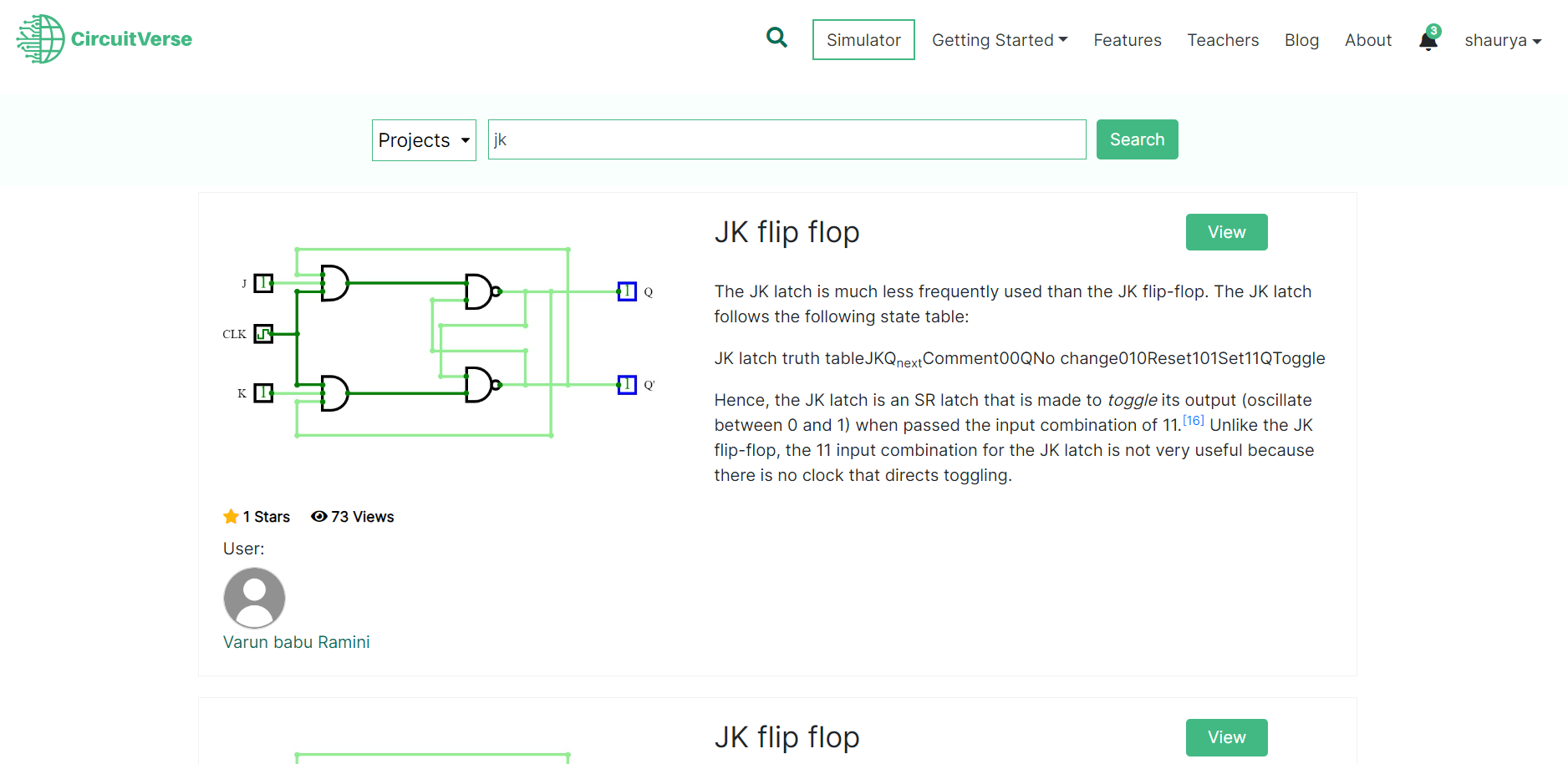 align `view` button with project title in projects list · Issue #4107 · CircuitVerse ...