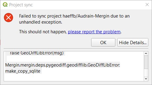 Error syncing from QGIS (make_copy_sqlite unhandled exception) · Issue #284 · MerginMaps/qgis ...