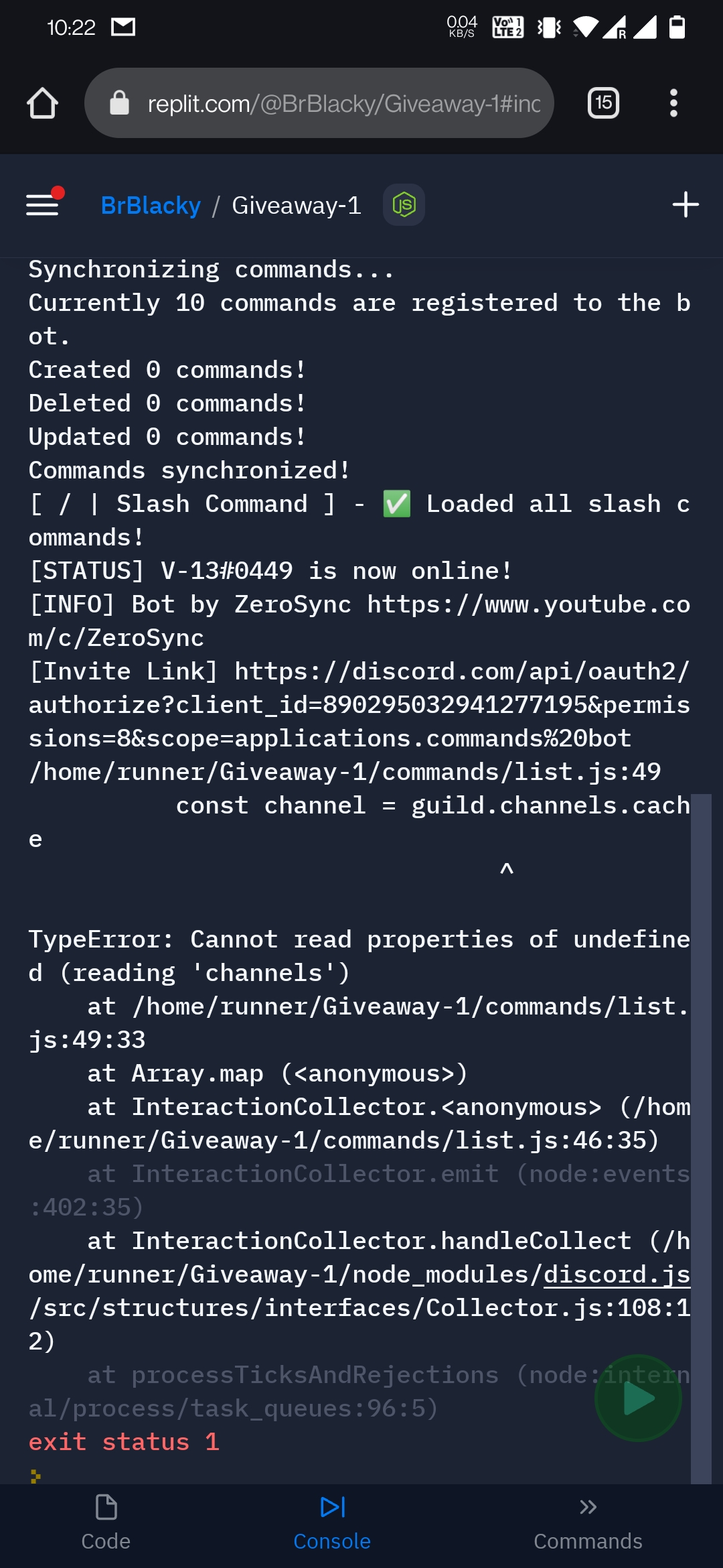 Bug · Issue #14 · ZeroDiscord/Giveaway · GitHub