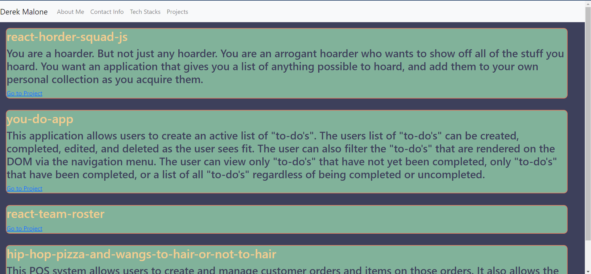 GitHub - DerekMalone/dsm-personal-bio: This application provides ...