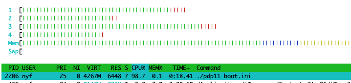 Unix System V on pdp11 will hang upon date confirmation prompt in multi-user mode login · Issue ...