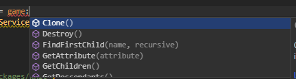 Hoist common methods of `game` in intellisense · Issue #452 · JohnnyMorganz/luau-lsp · GitHub
