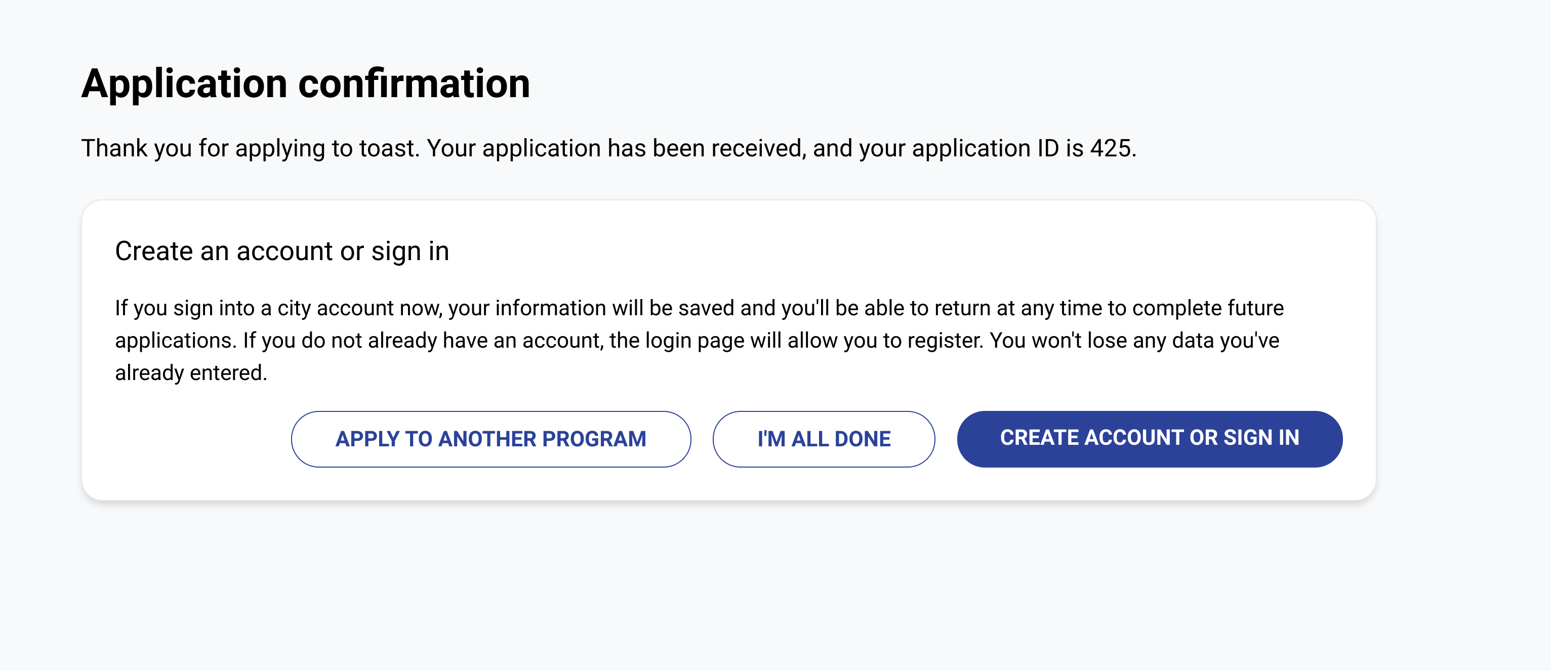 Improve wording on confirmation / upsell page to reflect new "I'm all done" button · Issue #1322 ...