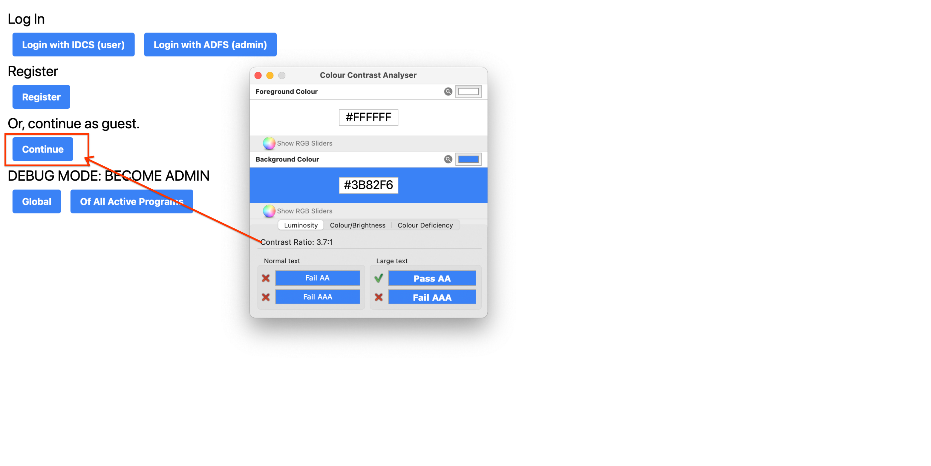 Medium-blue buttons have insufficiently high contrast with white text · Issue #1476 · civiform ...