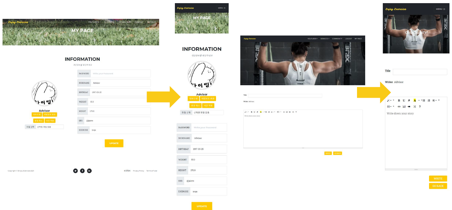 GitHub - jaieve/enjoy-Exercise: Spring, MySQL(Mybatis) 활용한 회원가입 및 게시판