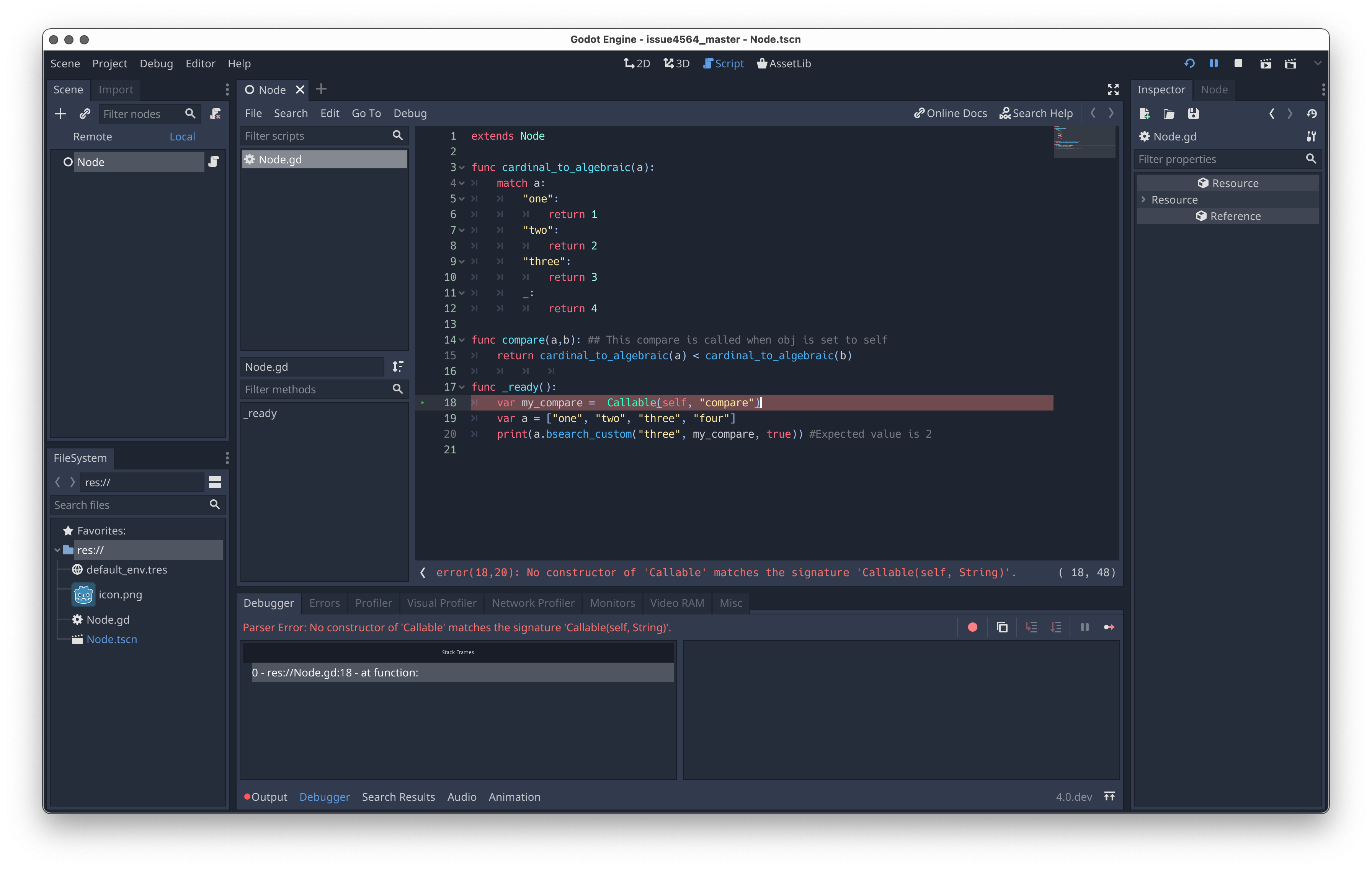 Can't create Callables with Callable(object, method) constructor ...