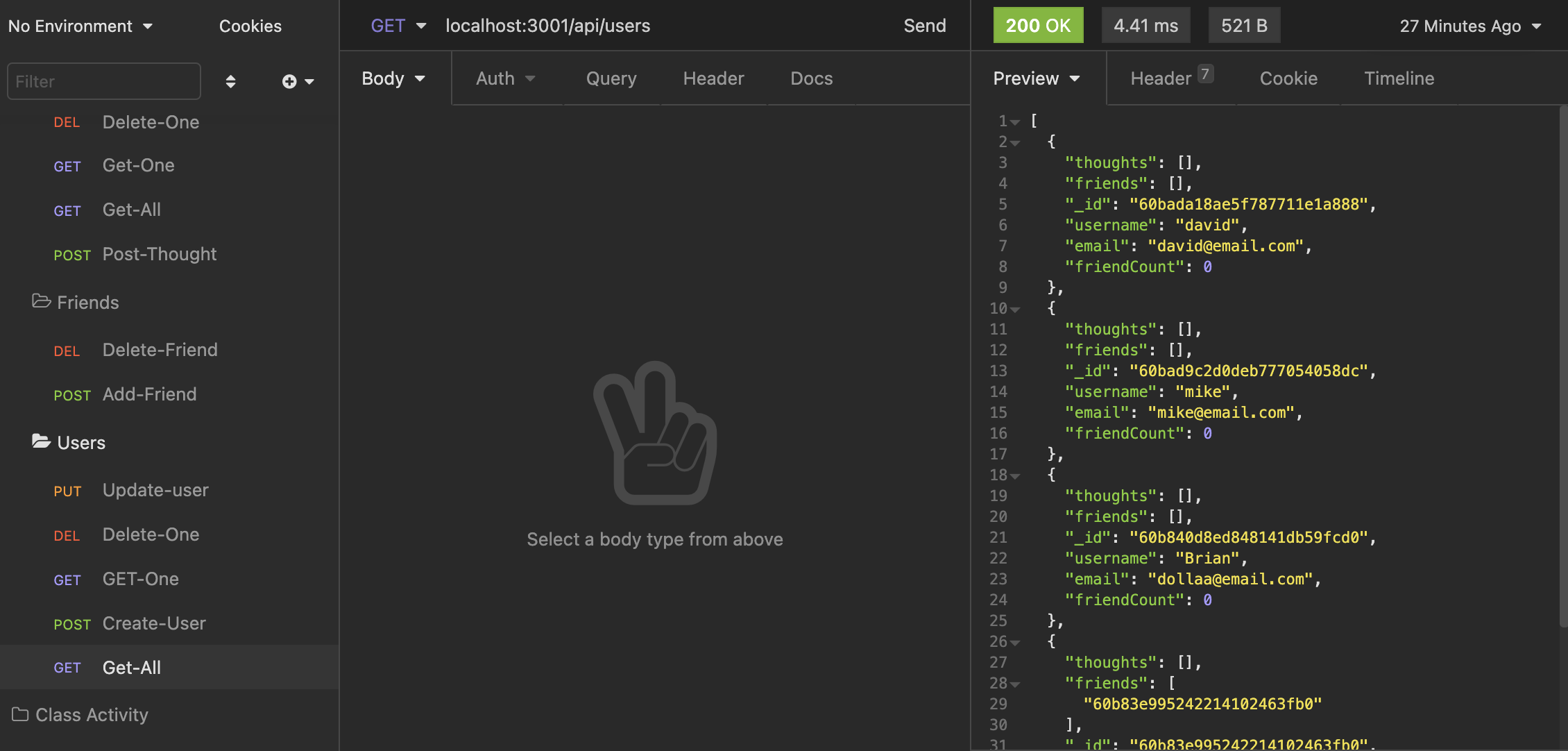 GitHub - rbsantos-code/social-network-API: Build a API for a social ...