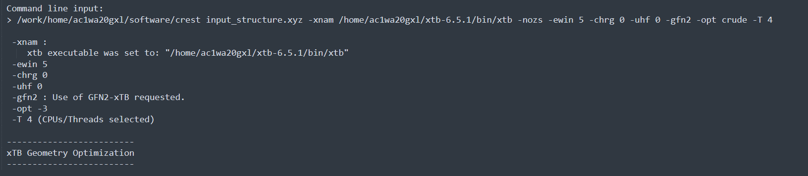 CREST run did not complete · Issue #1 · andrewtarzia/big_unsymm · GitHub