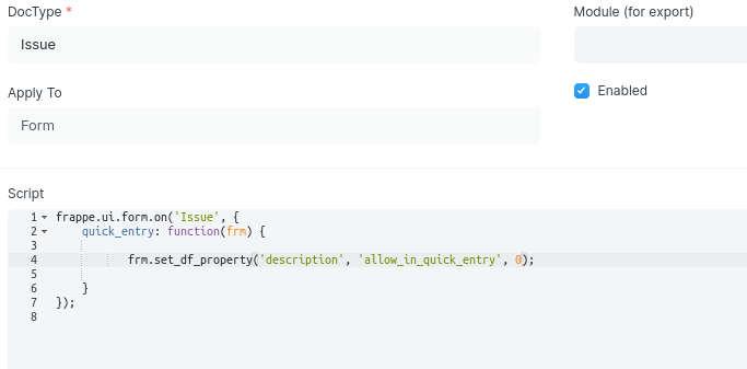 How to remove the Description from Quick Entry while adding issue in Support Management? · Issue ...