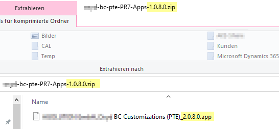 Difference in naming between .zip and .app-files · Issue #310 · microsoft/AL-Go · GitHub