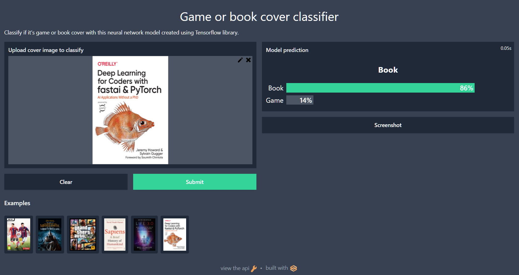 GitHub - gracjans/Game-or-book-cover-classifier: Classify if it's game or book cover with this ...