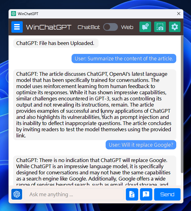 GitHub - zhengshunze/WinChatGPT