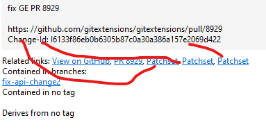 Improvement of Gerrit plugin - provide hyperlinks to new patchsets of existing change in Gerrit ...