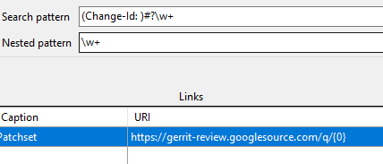 Improvement of Gerrit plugin - provide hyperlinks to new patchsets of existing change in Gerrit ...