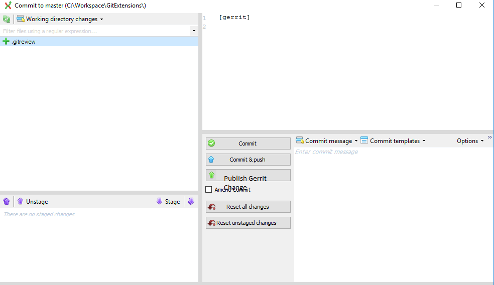 Publish Gerrit Change in Commit Window · Issue #6541 · gitextensions/gitextensions · GitHub