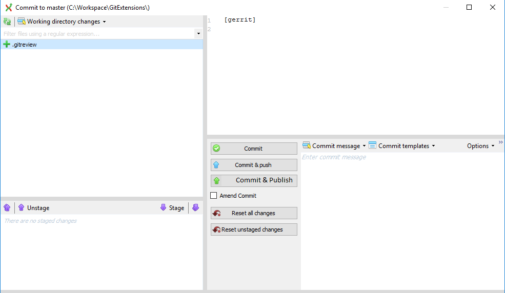 Publish Gerrit Change in Commit Window · Issue #6541 · gitextensions/gitextensions · GitHub