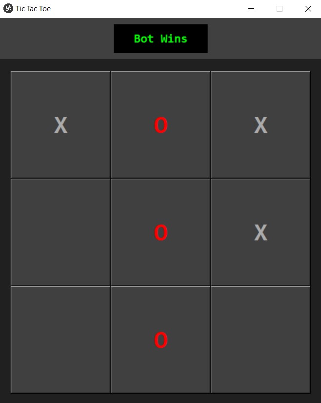 GitHub - Amogh-Prabhu/AI-in-TicTacToe: An AI bot that plays Tic-Tac-Toe.