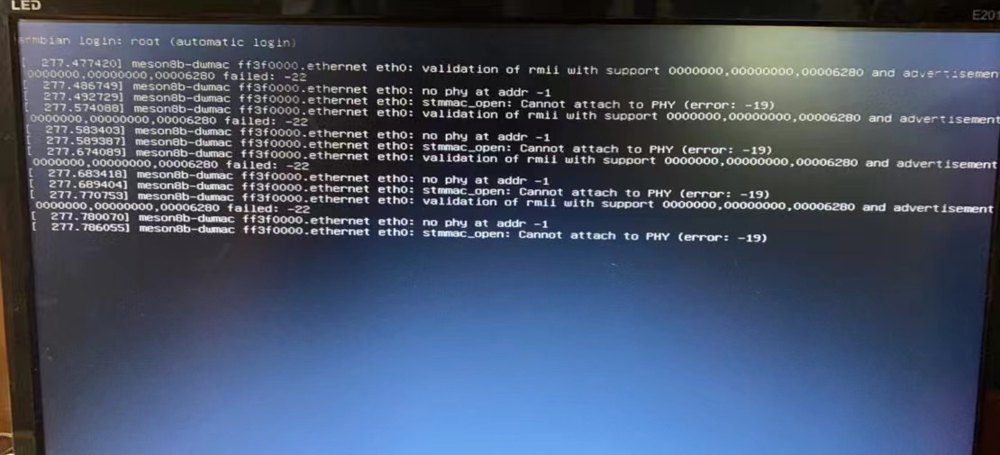 E900V22D网卡报错，无法联网 · Issue #540 · ophub/amlogic-s9xxx-armbian · GitHub