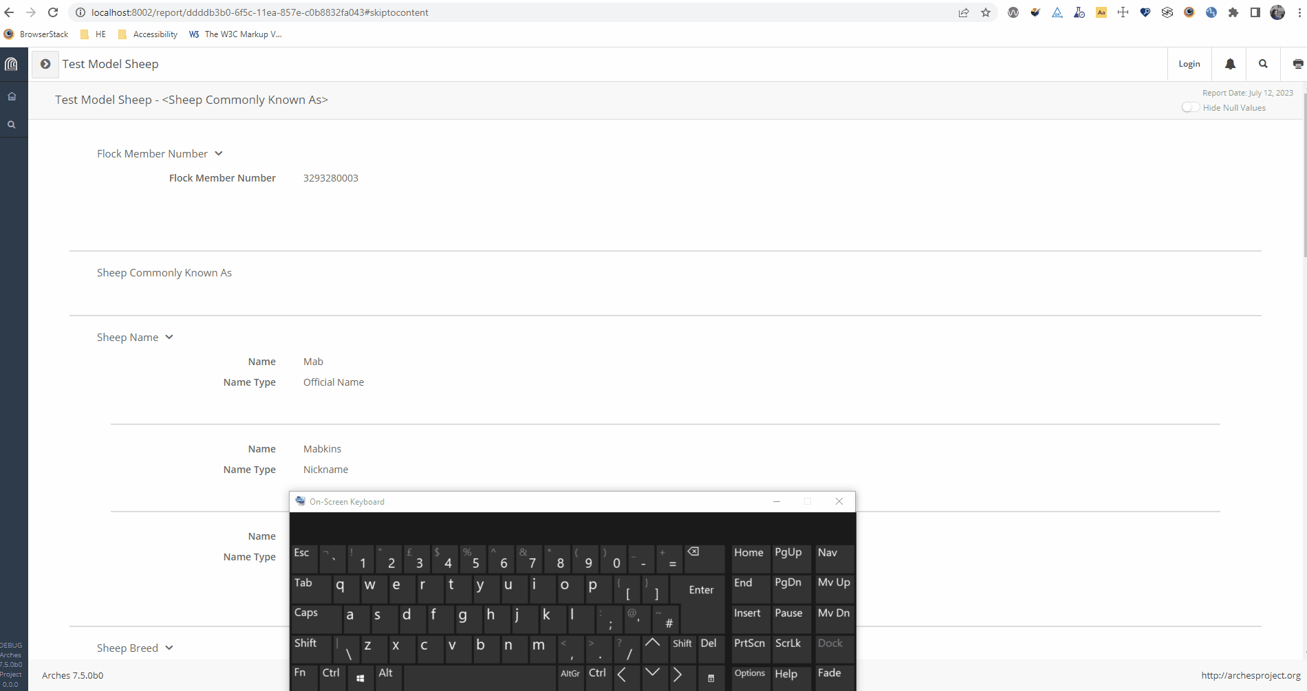 2 1 1 Keyboard None Of The Subsection Title Chevrons On The Resource Report Are Accessible