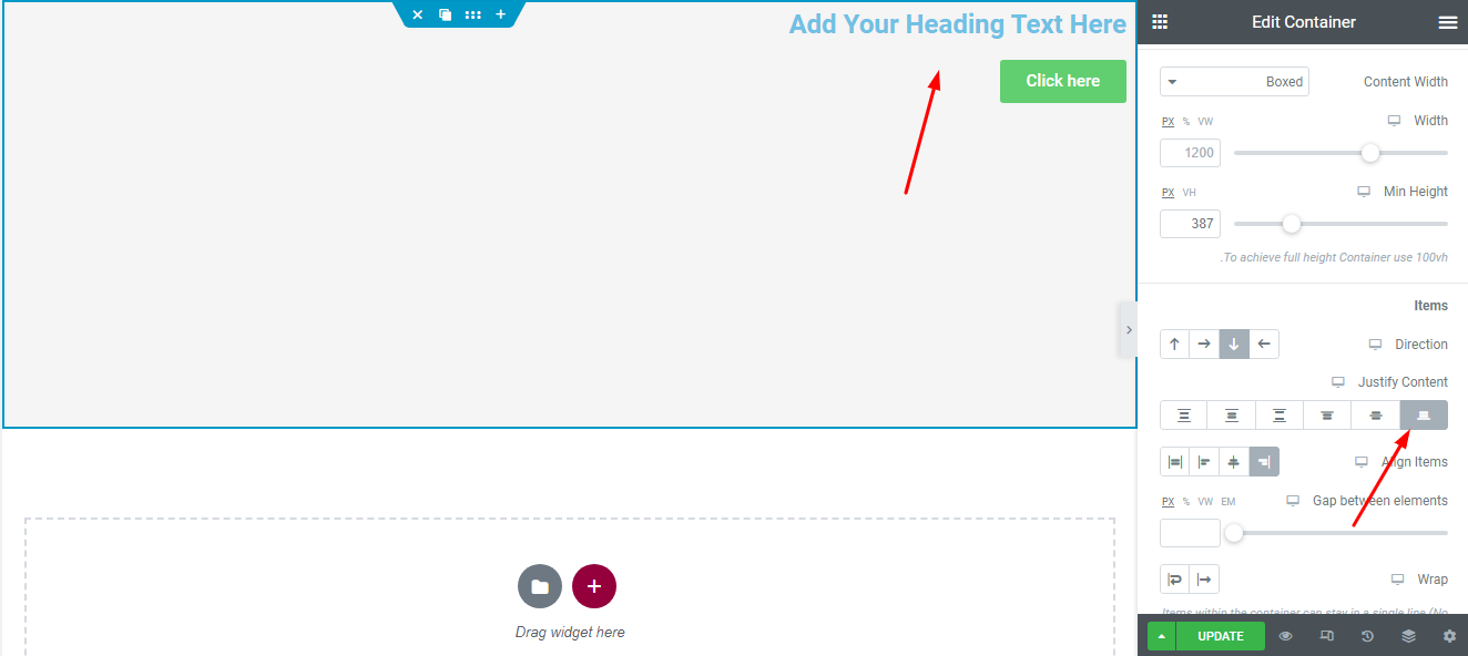 🐞 Bug Report: Container RTL - Justify Content icons are inverted when Direction is set to ...
