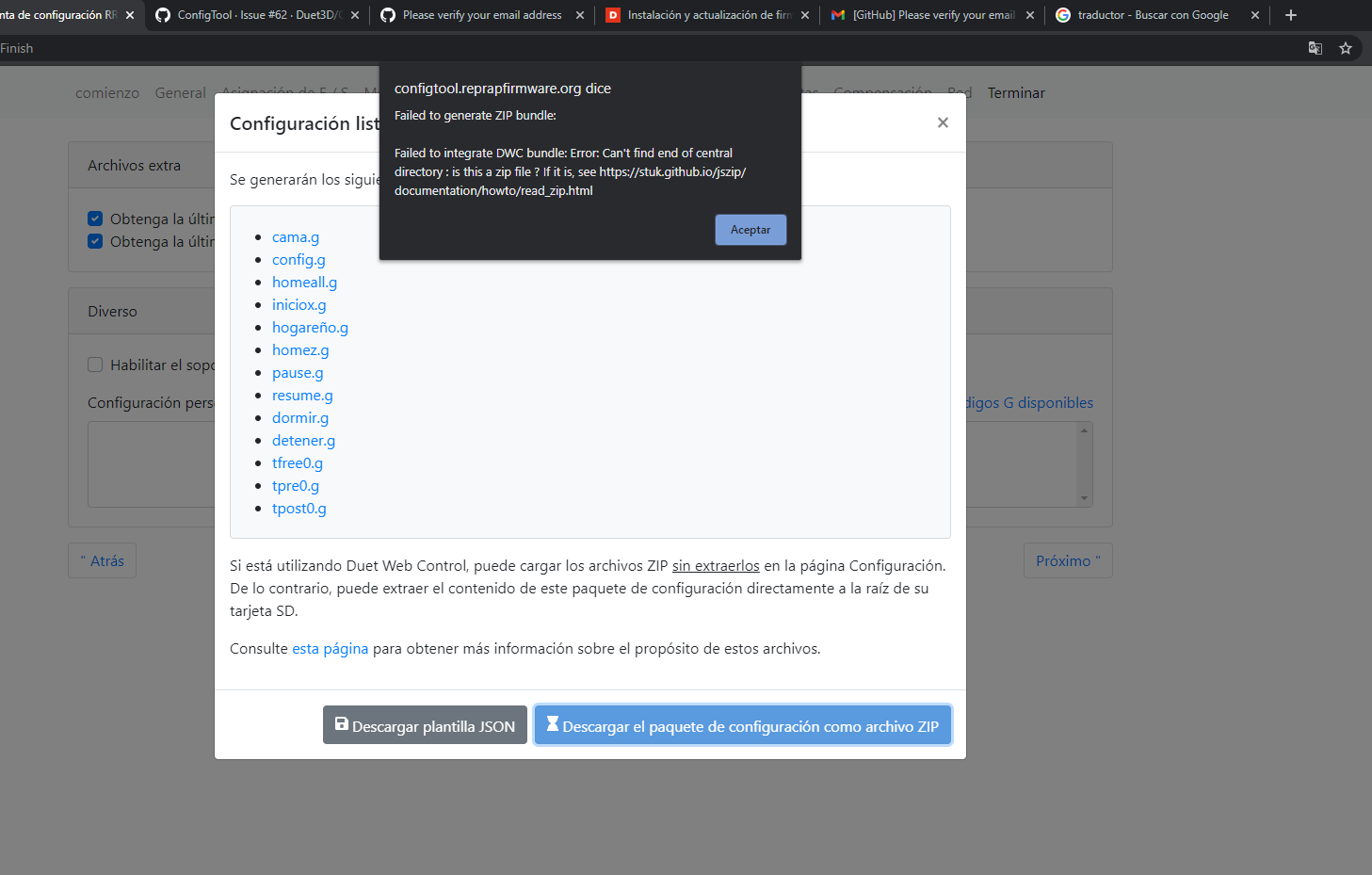 ConfigTool · Issue #62 · Duet3D/ConfigTool · GitHub
