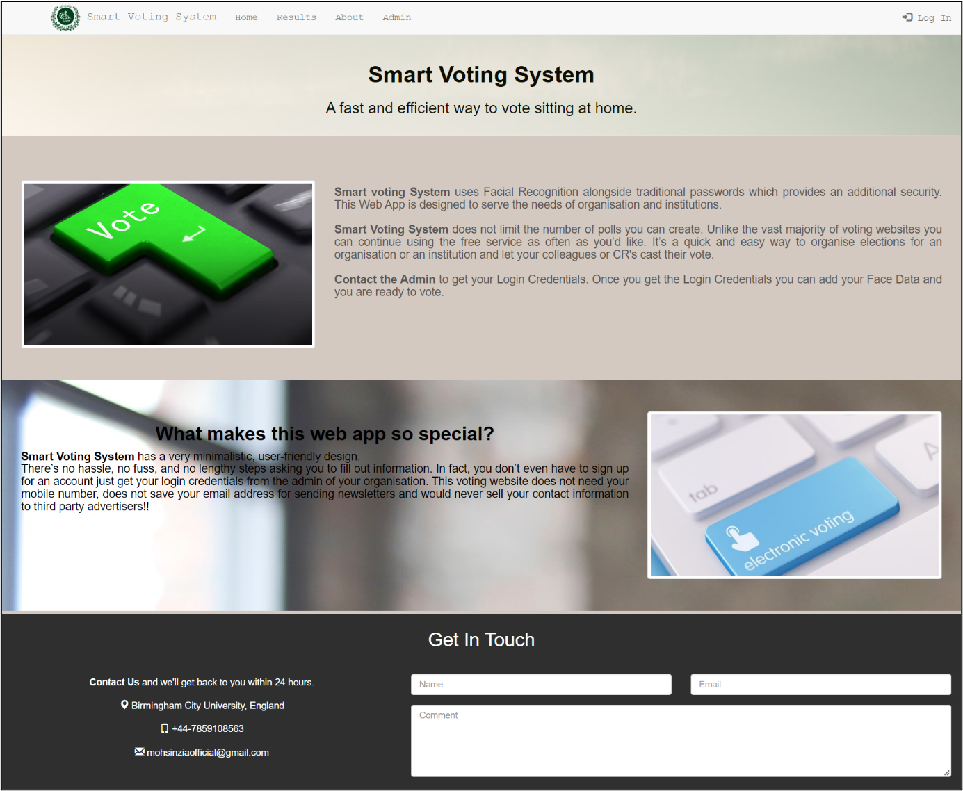 GitHub - mohsinziaofficial/Smart-Voting-System-Using-Facial-Recognition: Final Year Project