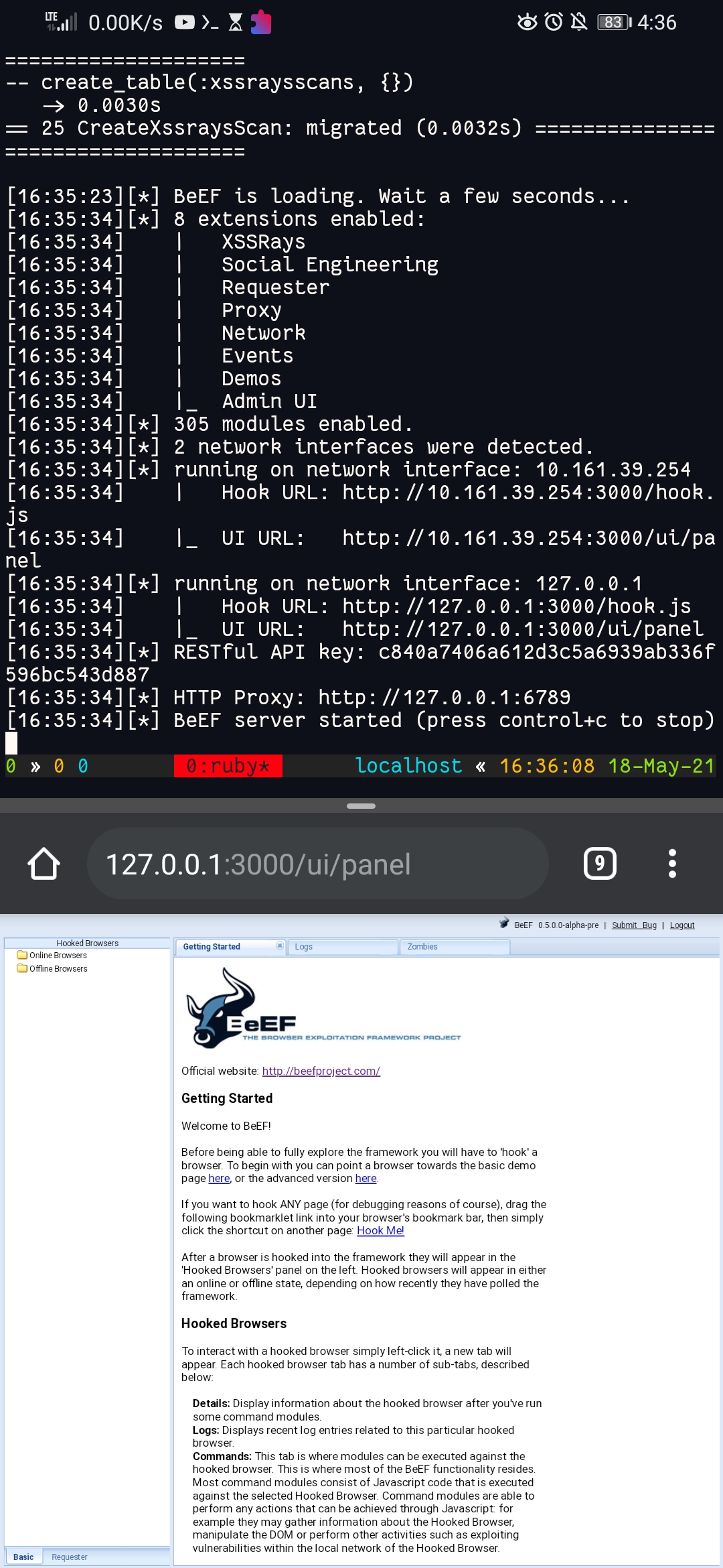 GitHub - RaulXH/InstallerT-BeEF: Installer of the BeEf tool in termux. Adaptation of packages ...