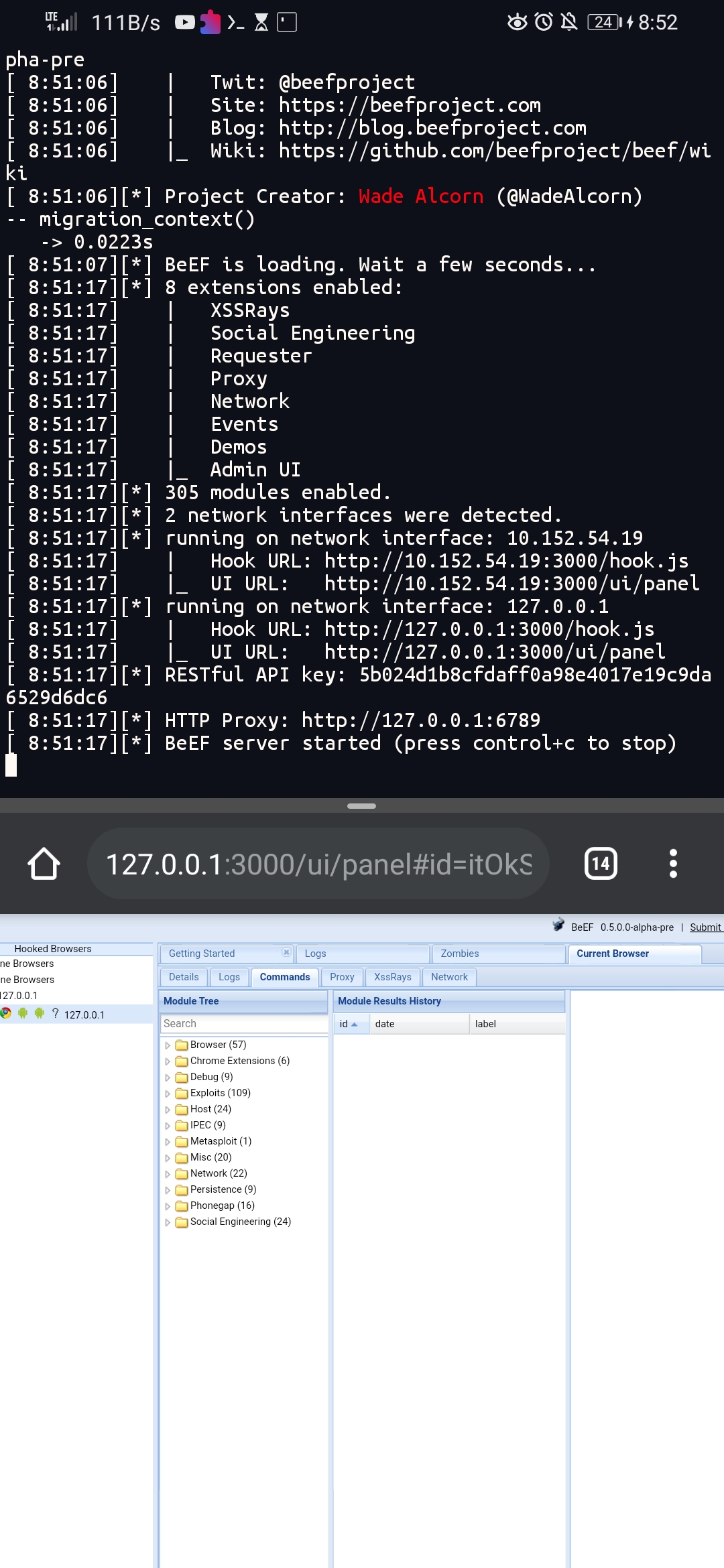GitHub - RaulXH/InstallerT-BeEF: Installer of the BeEf tool in termux. Adaptation of packages ...