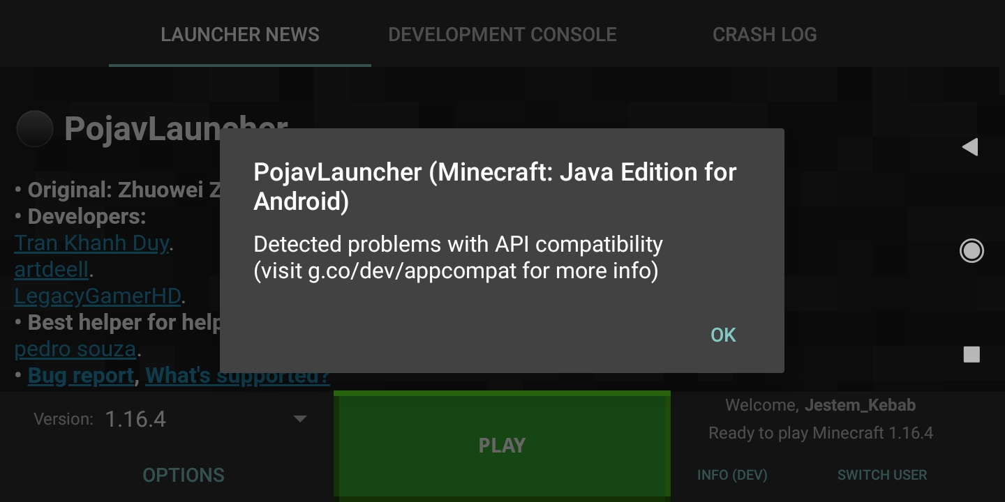 [BUG] so basically every time i turn on i crash · Issue #580 · PojavLauncherTeam/PojavLauncher ...