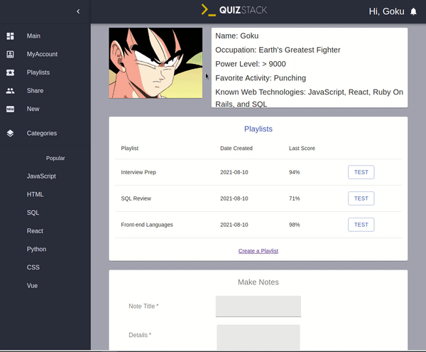 GitHub - Lomanfan/QuizStack: A quiz app built with ReactJS, Rails and PostgreSQL.