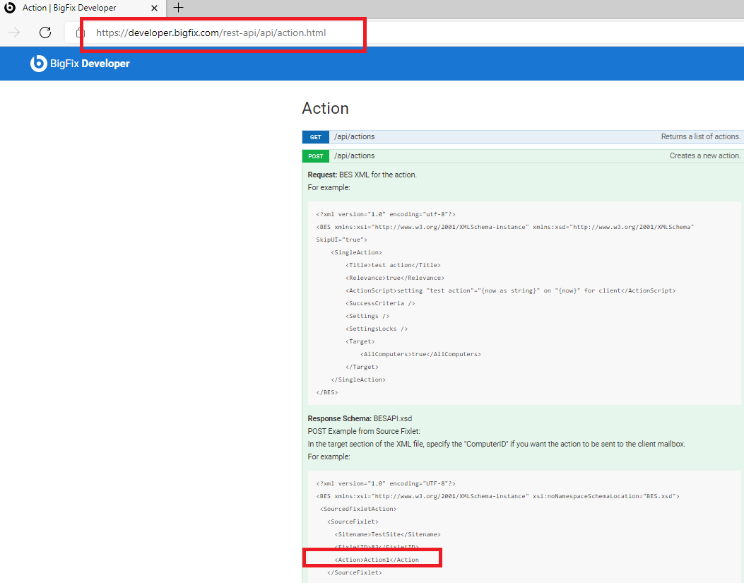 REST API Action example missing closing > · Issue #429 · bigfix ...