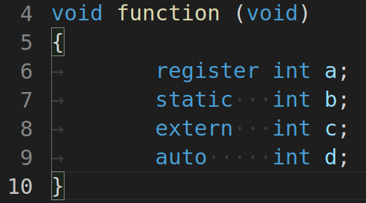 The 'auto' keyword is not highlighted in C · Issue #529 · jeff-hykin/better-cpp-syntax · GitHub