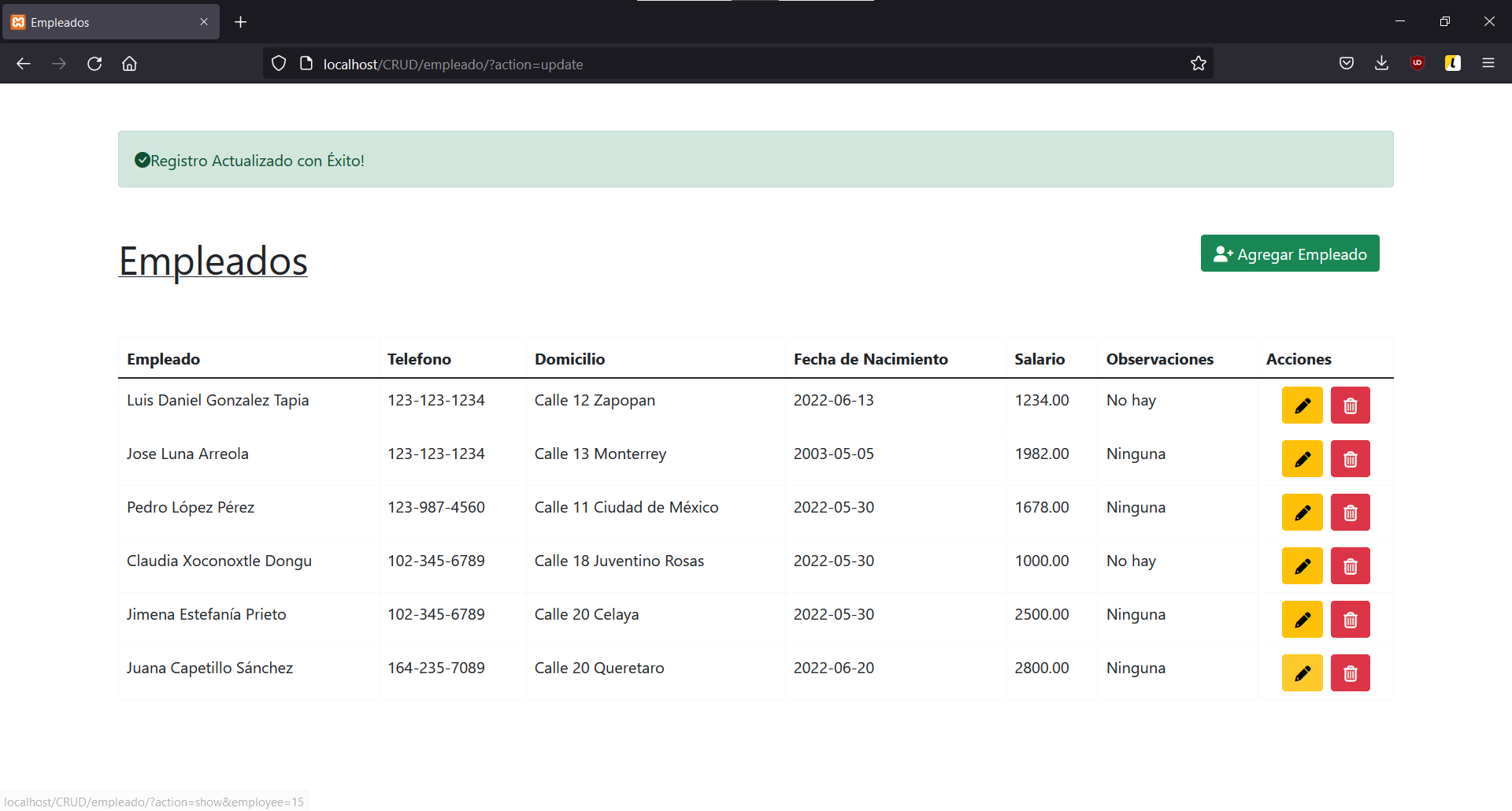 GitHub - jcerrito/CRUD-Empleados: CRUD utilizando php, mysql y bootstrap